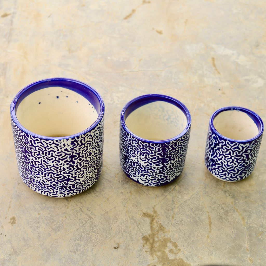 Free Next Day Delivery | Set of 3 - (4,6 & 8 ) Inch Cylindrical ...