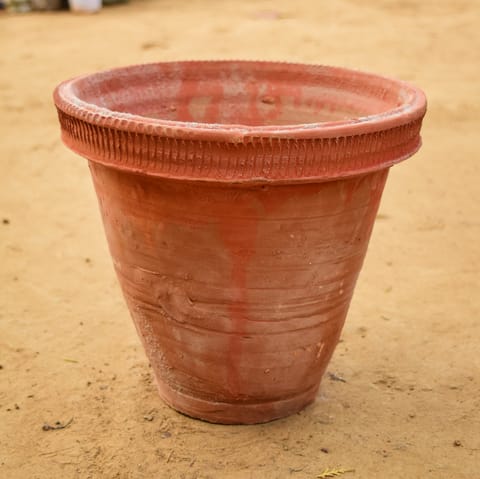 Free Next Day Delivery | 12 Inch Plain Collar Clay Pot