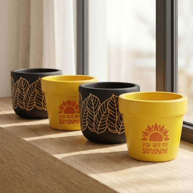 Free Next Day Delivery | Set of 4 - 4 Inch Pot | Shadow & Sunshine ...